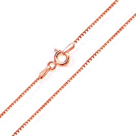 14K Solid Rose Gold Chain. Made in Italy